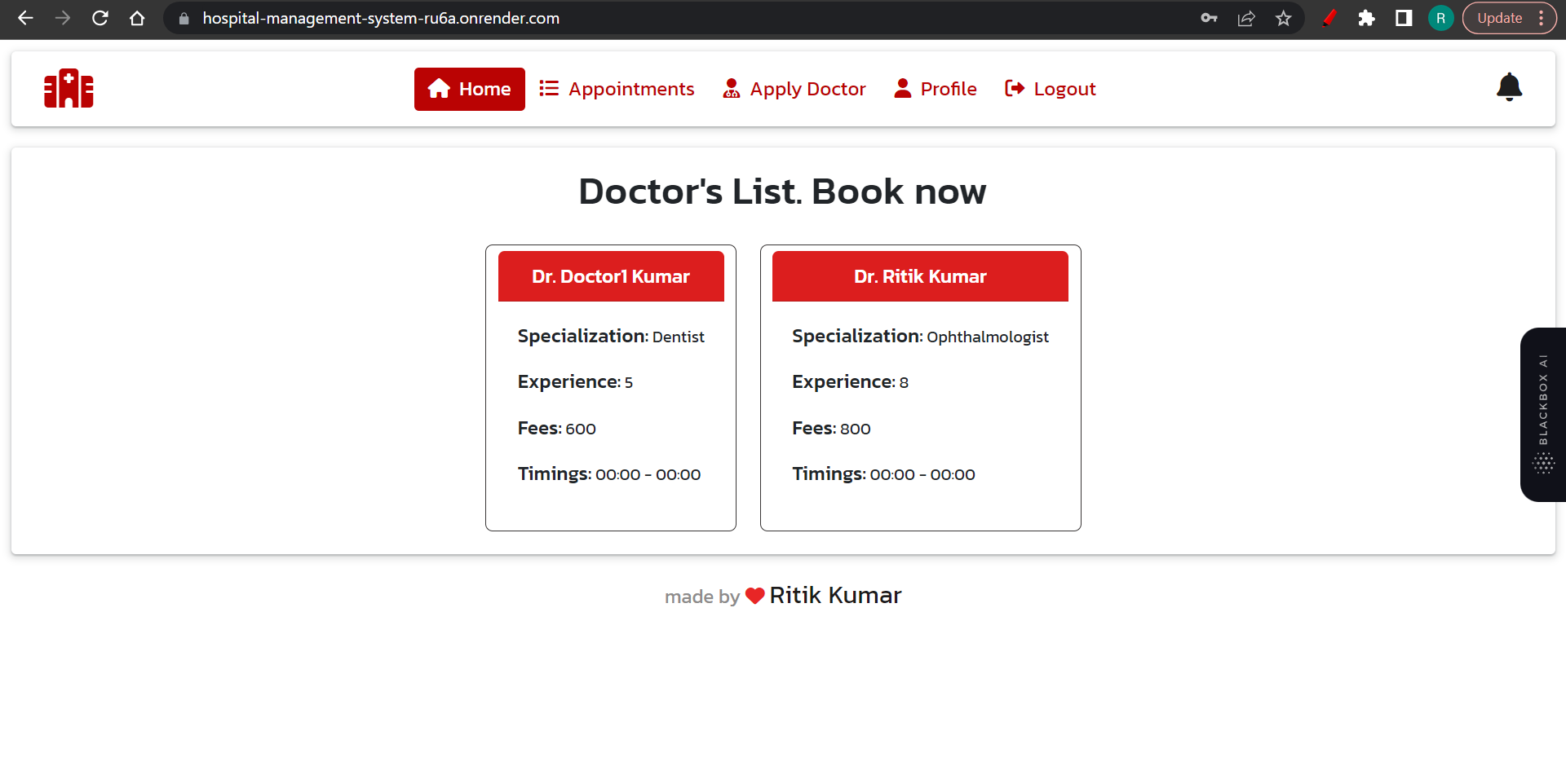 Ritik Kumar | Portfolio